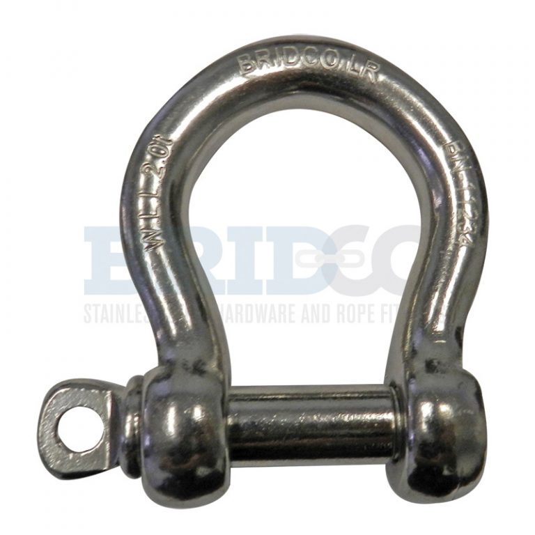 Stainless Steel Load Rated Bow Shackle Bridco