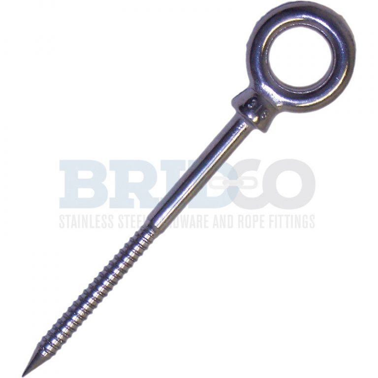 Stainless Steel Screw Eye With Large Eye And Collared Head Bridco Australia