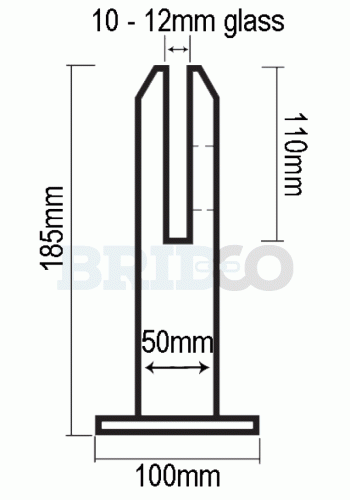 Stainless Steel Spigot With Base Plate Mount - Bridco
